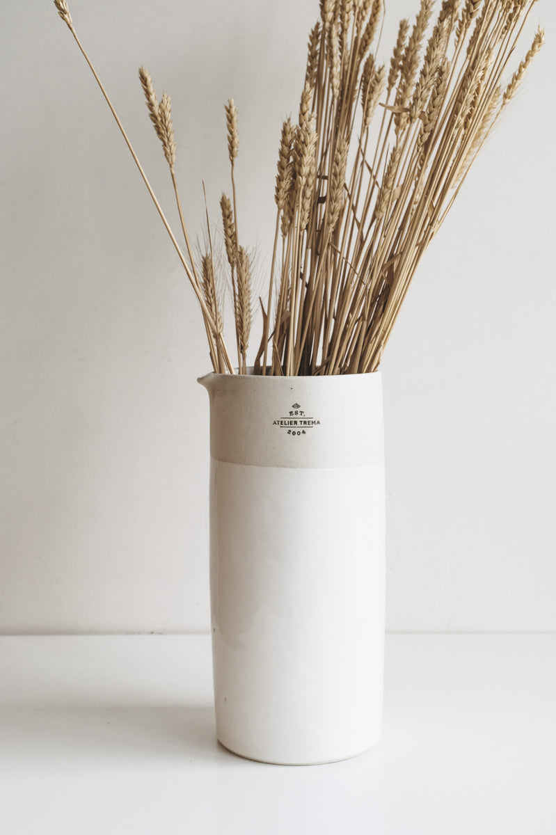 Double Vase Blanc – Autour de la Table
